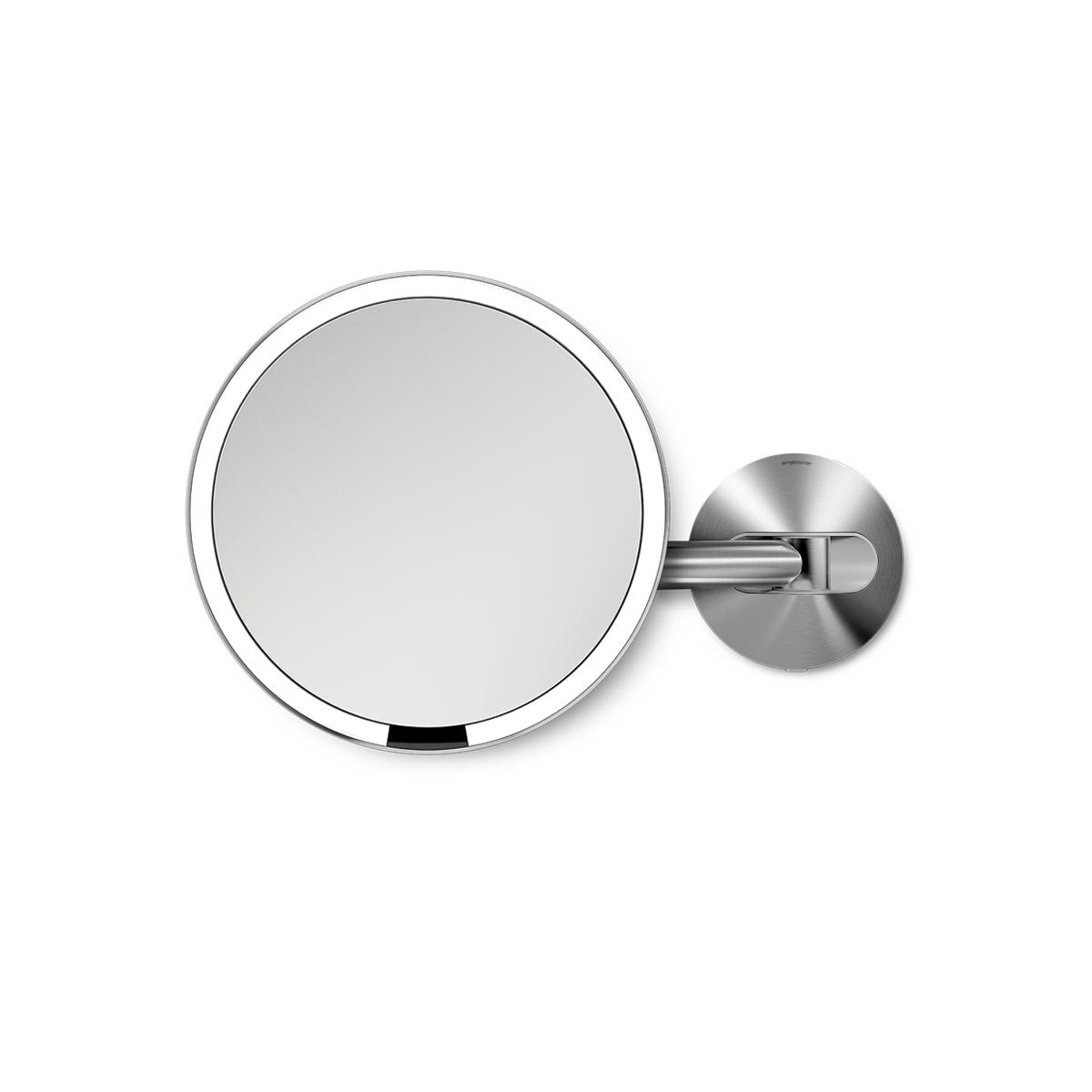 simplehuman hard wired wall mounted vanity lighted makeup mirror
